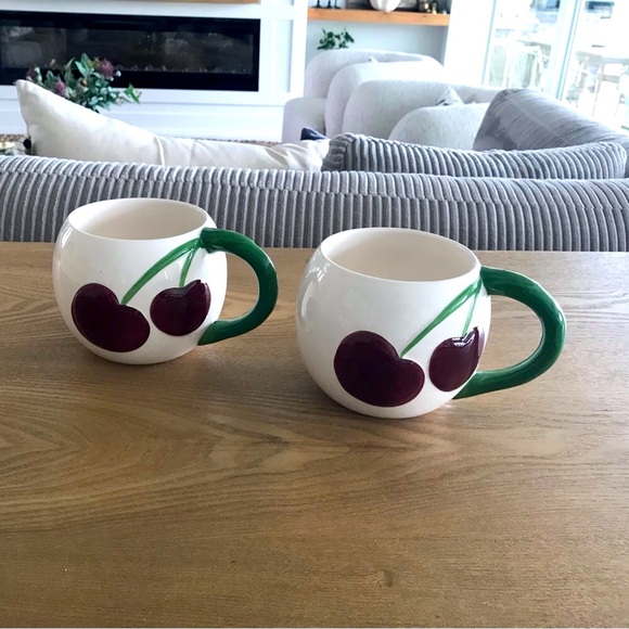 Room Essentials | Dining | Nwt Room Essential Cherry Design Ceramic ...